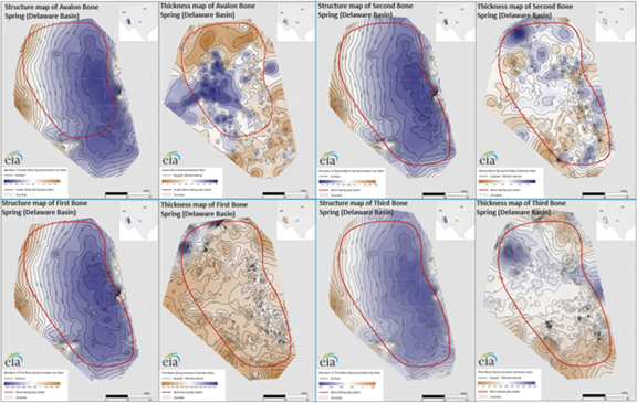 EIA updates geologic maps of the Delaware Basin’s Bone Spring formation ...